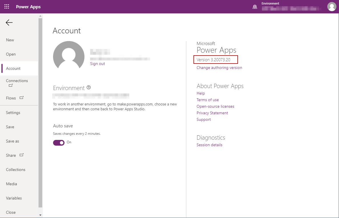 Authoring version in Canvas Apps – Power Maverick